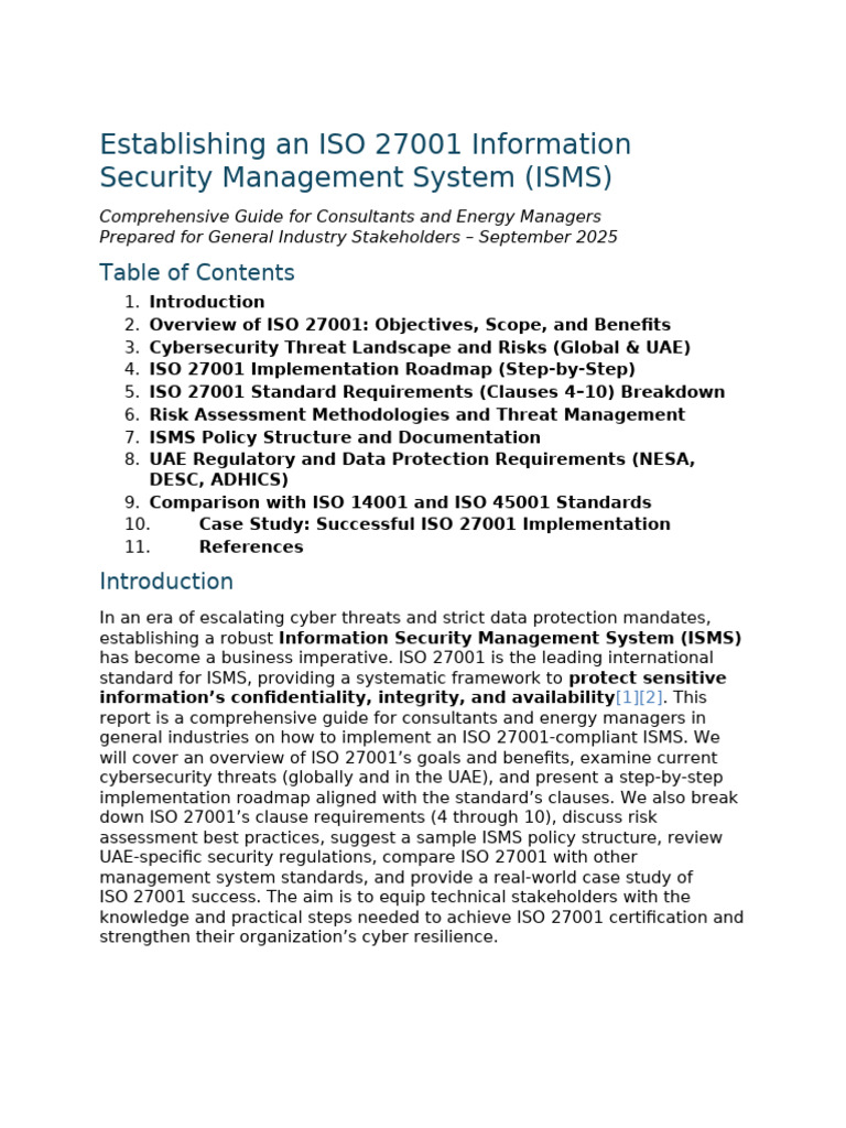 ISO 27001 ISMS Implementation Guide | PDF | Computer Security | Security