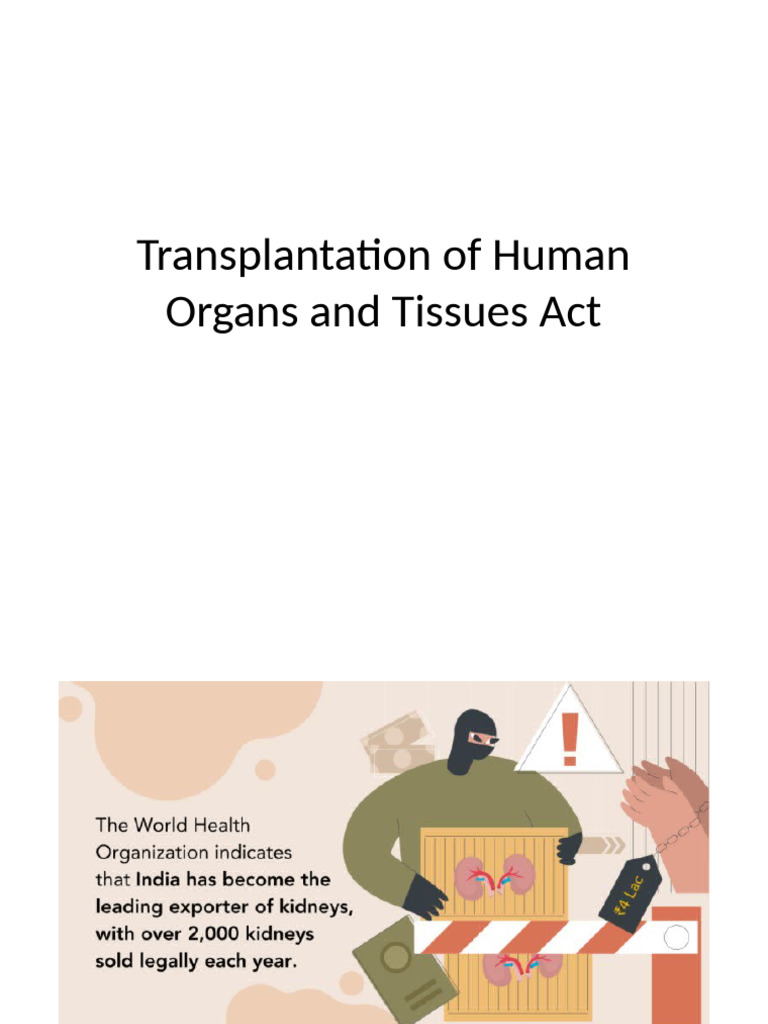 Transplantation of Human Organs Act 2010 | PDF | Organ Donation | Organ ...