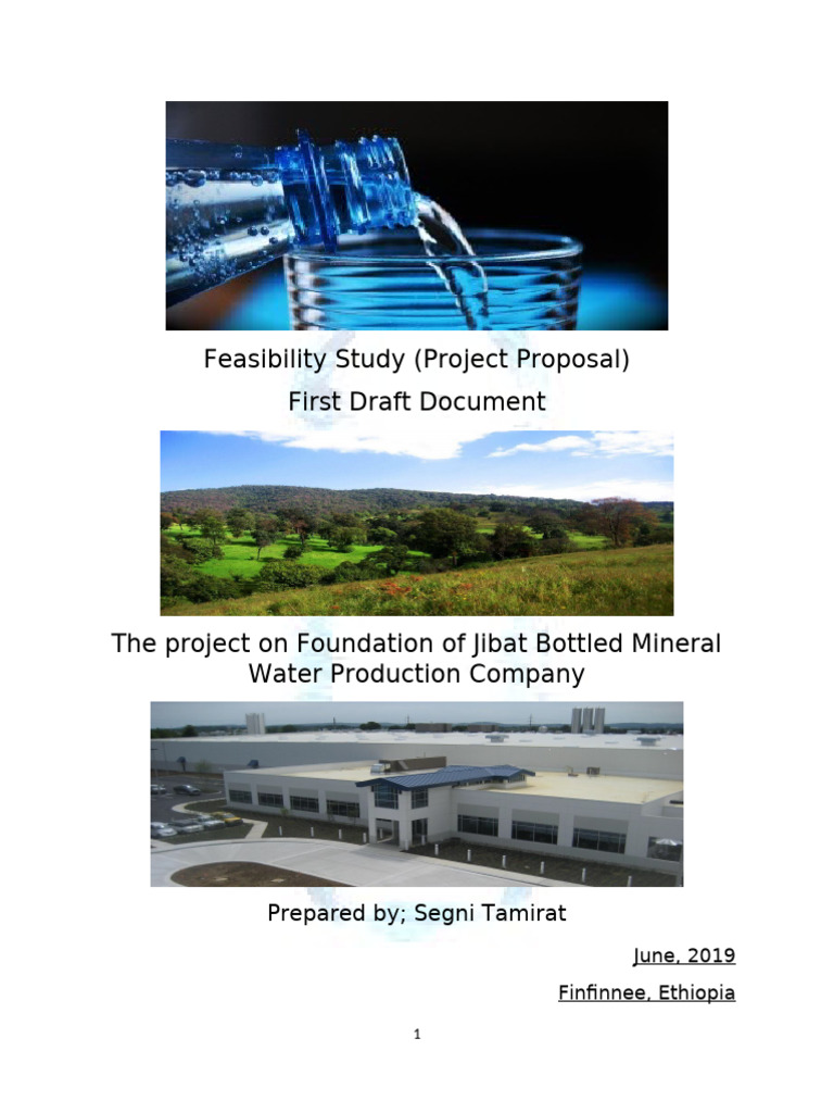 Jibat Bottled Mineral Water Project Plan | PDF | Water Purification | Water