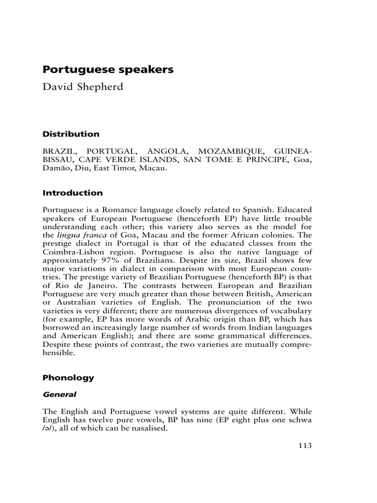 Teaching For Portuguese Learners | PDF