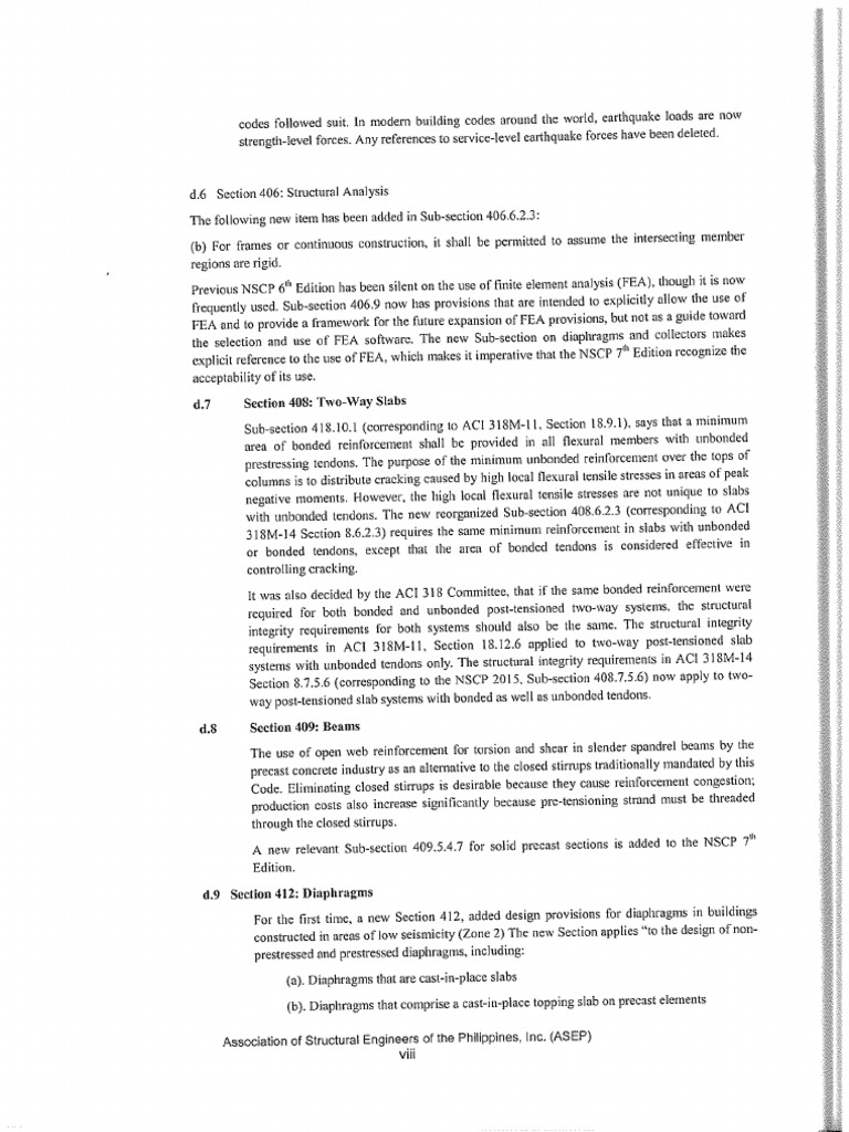 NSCP 2015 Structural Code Updates | PDF | Prestressed Concrete | Concrete
