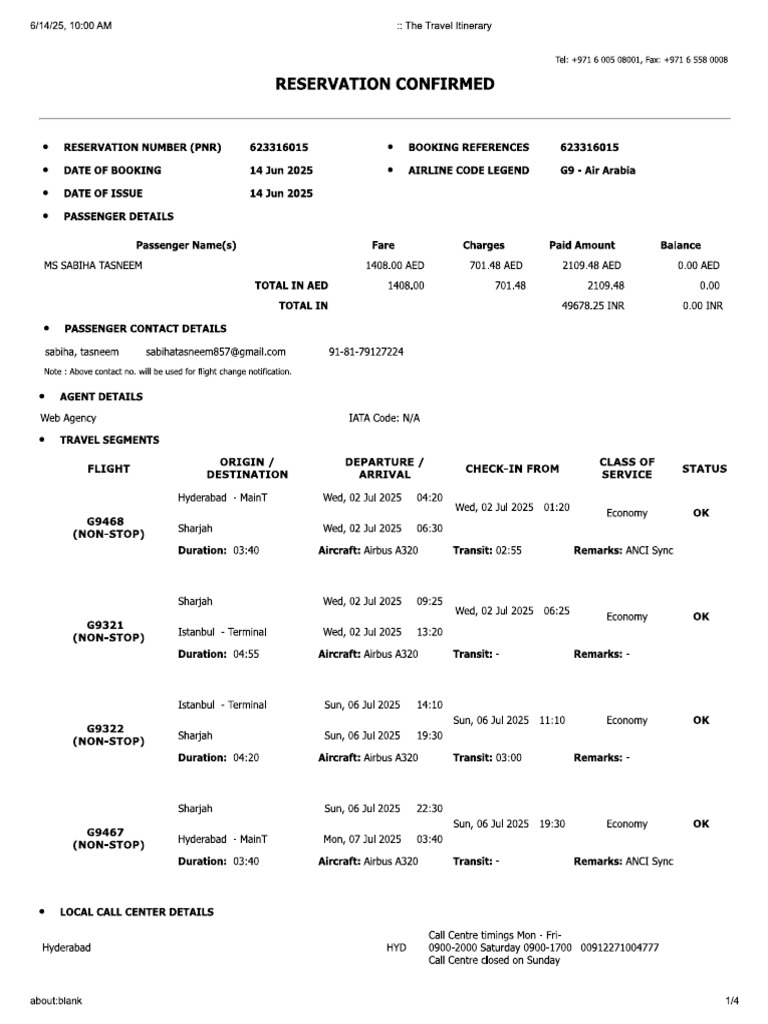 Turkey Ticket | PDF
