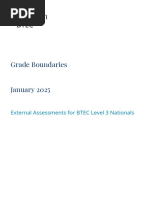 Grade Boundaries June 2024 Btec Tech Awards | PDF | Qualifications | Student Assessment And ...