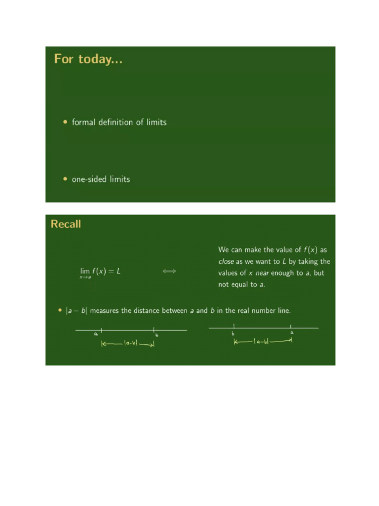 One Sided Limits | PDF