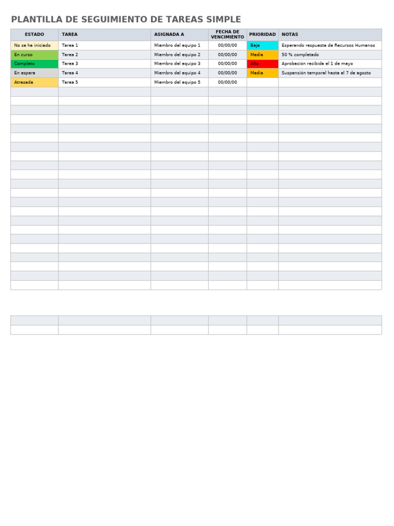 IC Simple Action Item Tracker 10870 ES | PDF