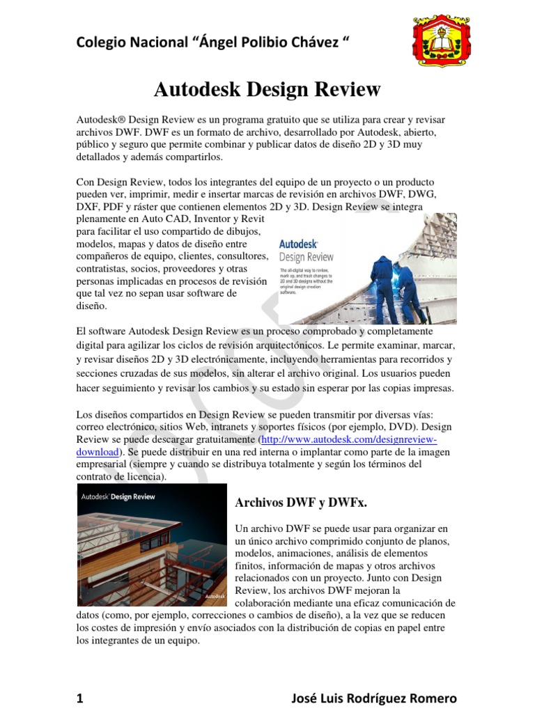 Autodesk Design Review | PDF | Autodesk Revit | Archivo de computadora
