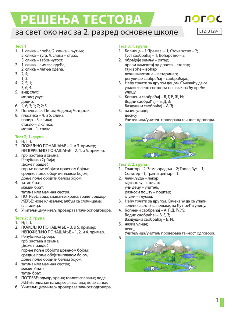 Novi Logos SON 2 Testovi | PDF