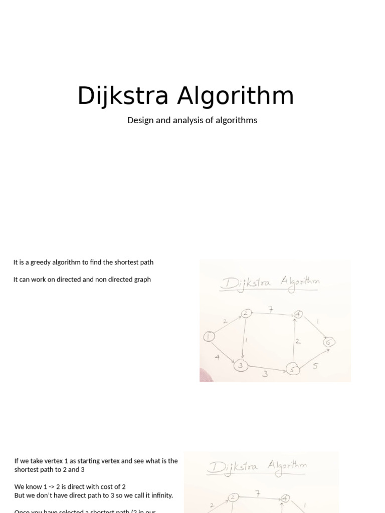 Dijkstra Algorithm Lectures | PDF | Vertex (Graph Theory) | Discrete Mathematics