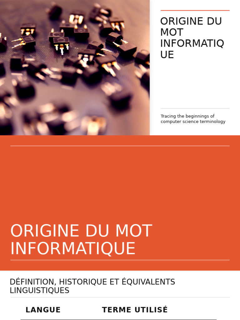 Origine du mot informatique | PDF