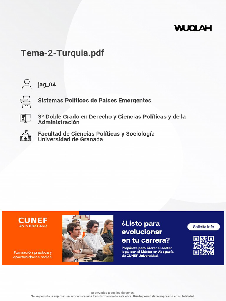 Tema 2 Turquia PDF | PDF | pavo | Partido Justicia y Desarrollo (Turquía)