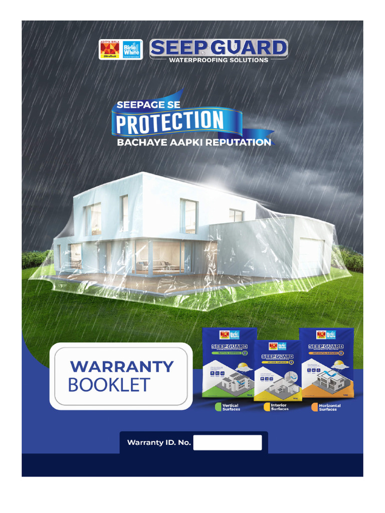 Seep Guard Horizontal Surfaces Warranty | PDF