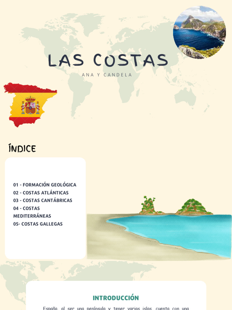 Geología y Tipos de Costas en España | PDF | Costa | Roca (geología)