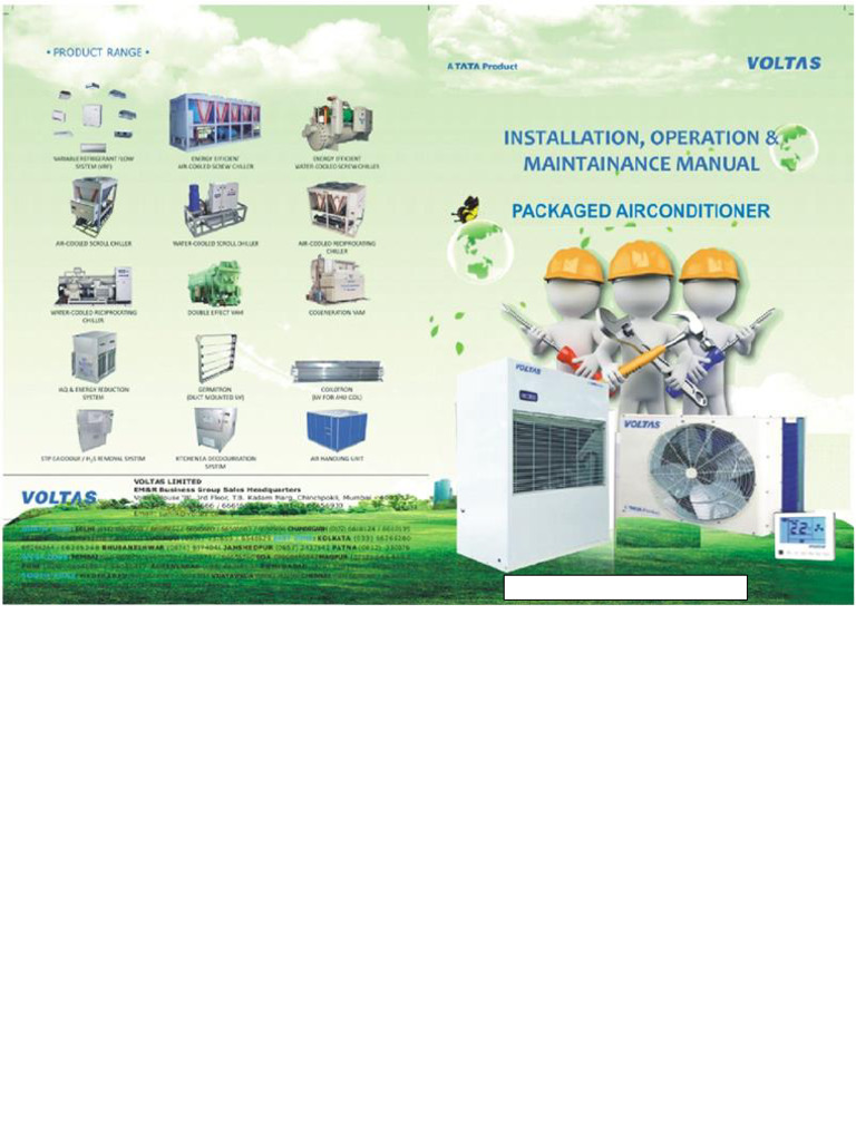 Voltas PAC Units Installation Guide | PDF | Duct (Flow) | Air Conditioning