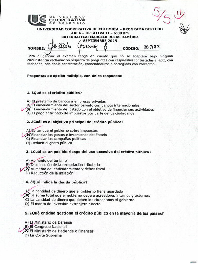 Examen Optativa | PDF