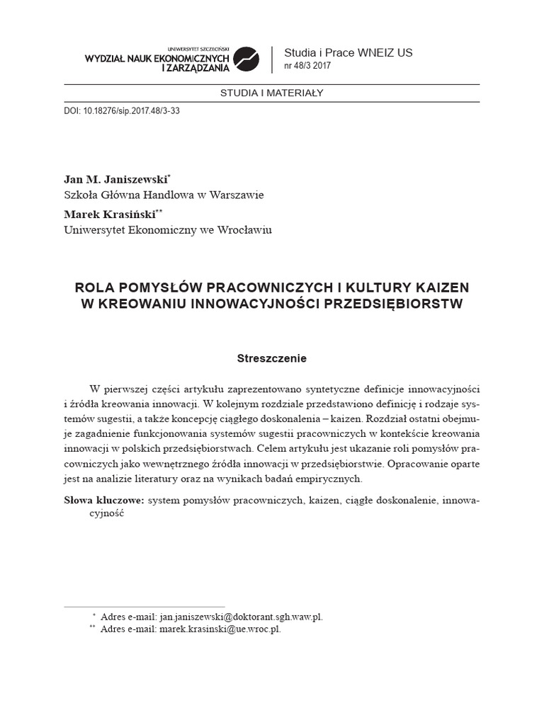 33 Janm - Janiszewski.j Krasinski.k | PDF