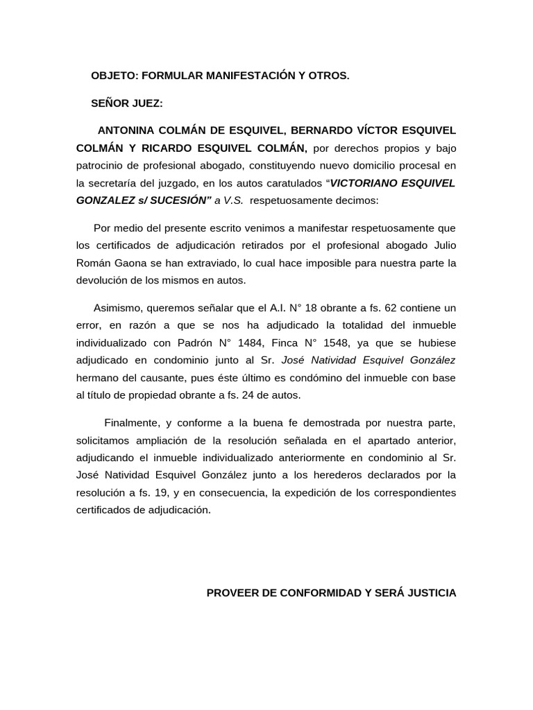 Sucesion Antonina | PDF