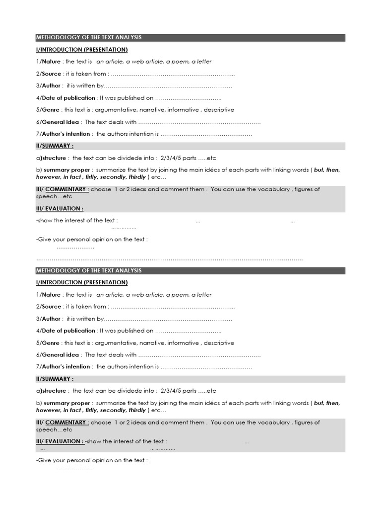 Methodology of The Text Analysis | PDF
