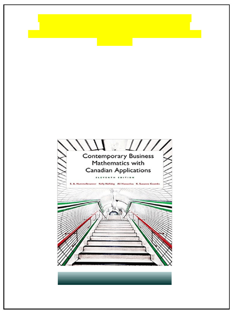 Test Bank For Contemporary Business Mathematics Canadian 11th Edition ...
