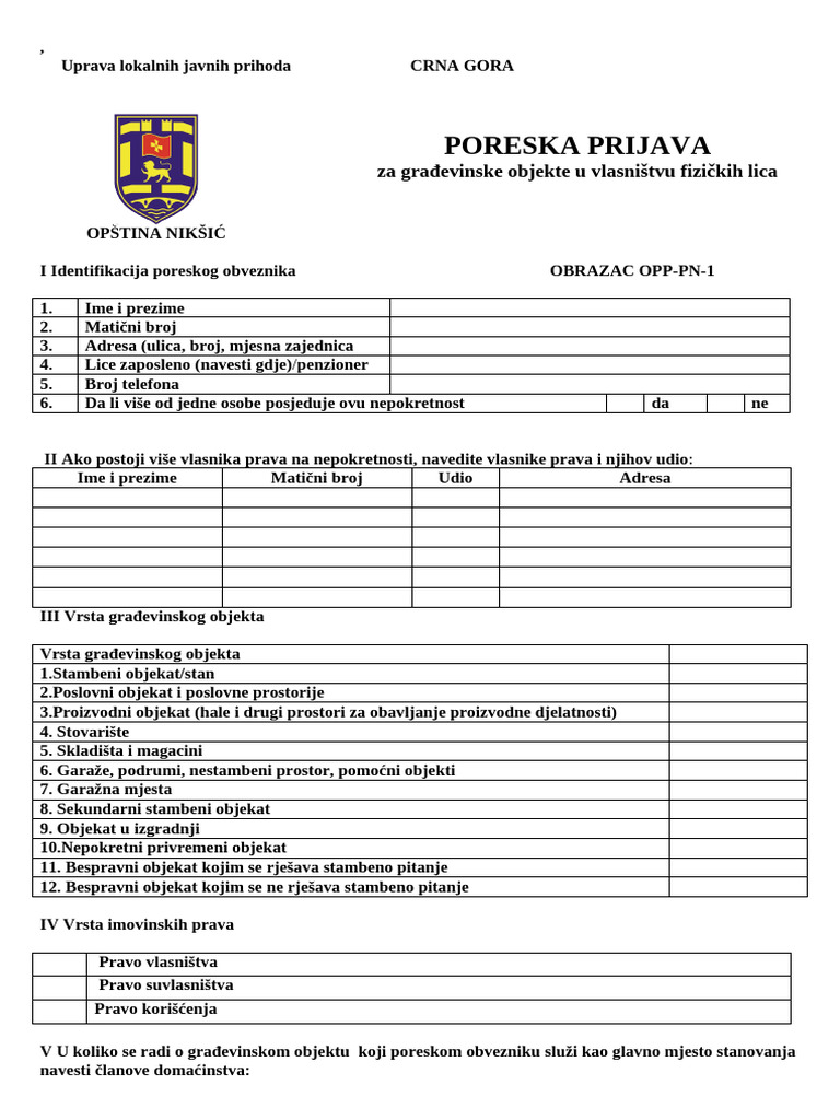 Poreska Prijava Fizicka Lica 1a99682fe9 | PDF