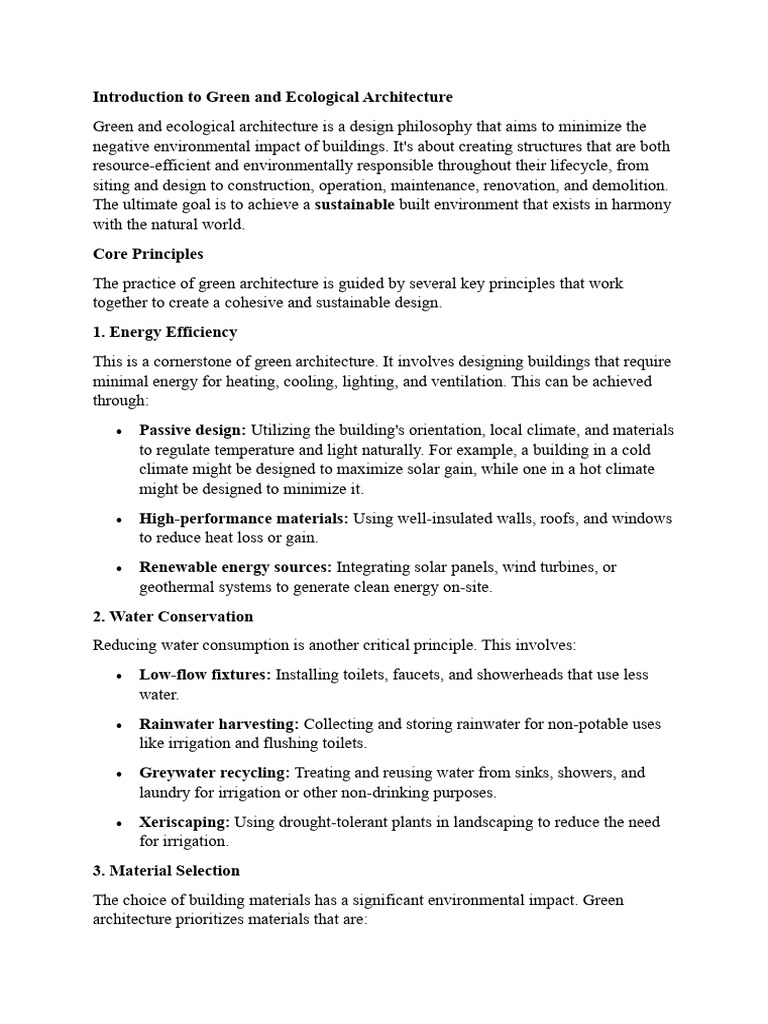 lecture 1 | PDF | Green Building | Sustainable Architecture