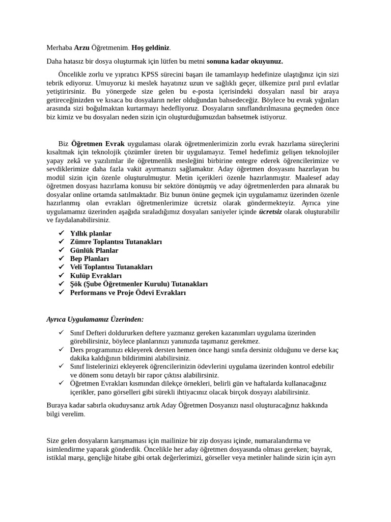 0 Nasil Hazirlanir Bunu Oku Mutlaka Sayin Hocam | PDF