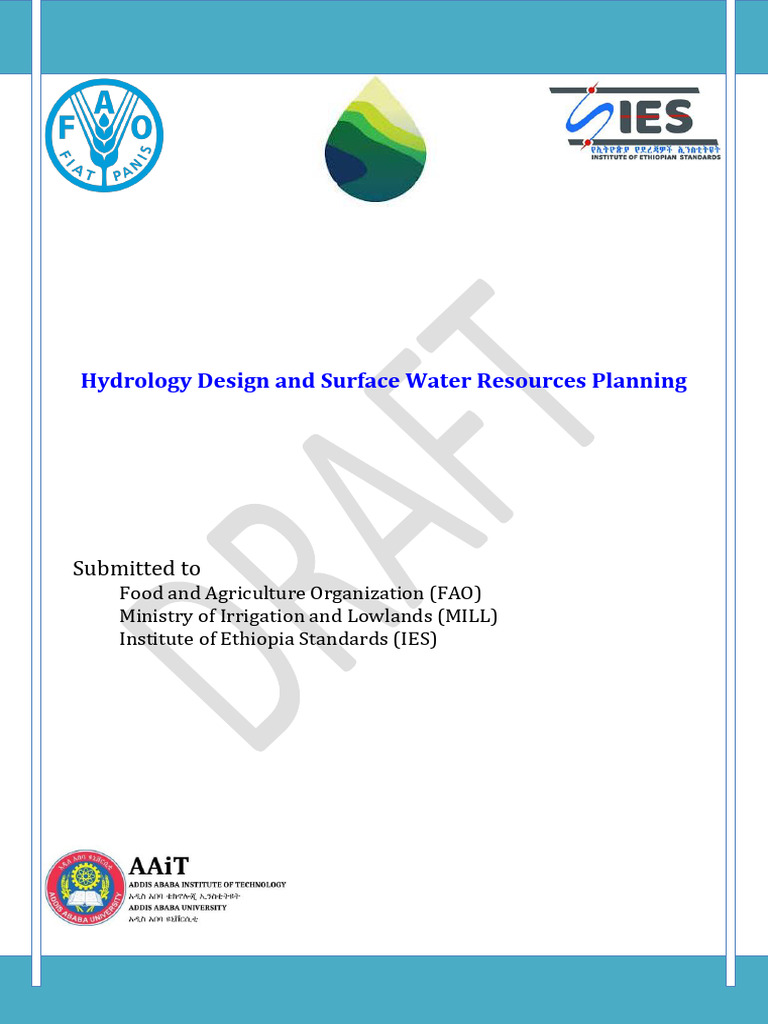ESI_101_2nd Draft Hydrology design and Water Resources Planning | PDF ...