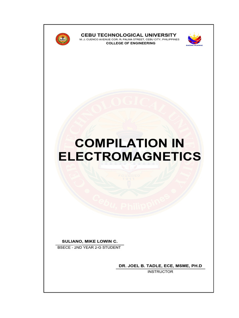 Electromagnetics Assignment Compilation | PDF | Learning