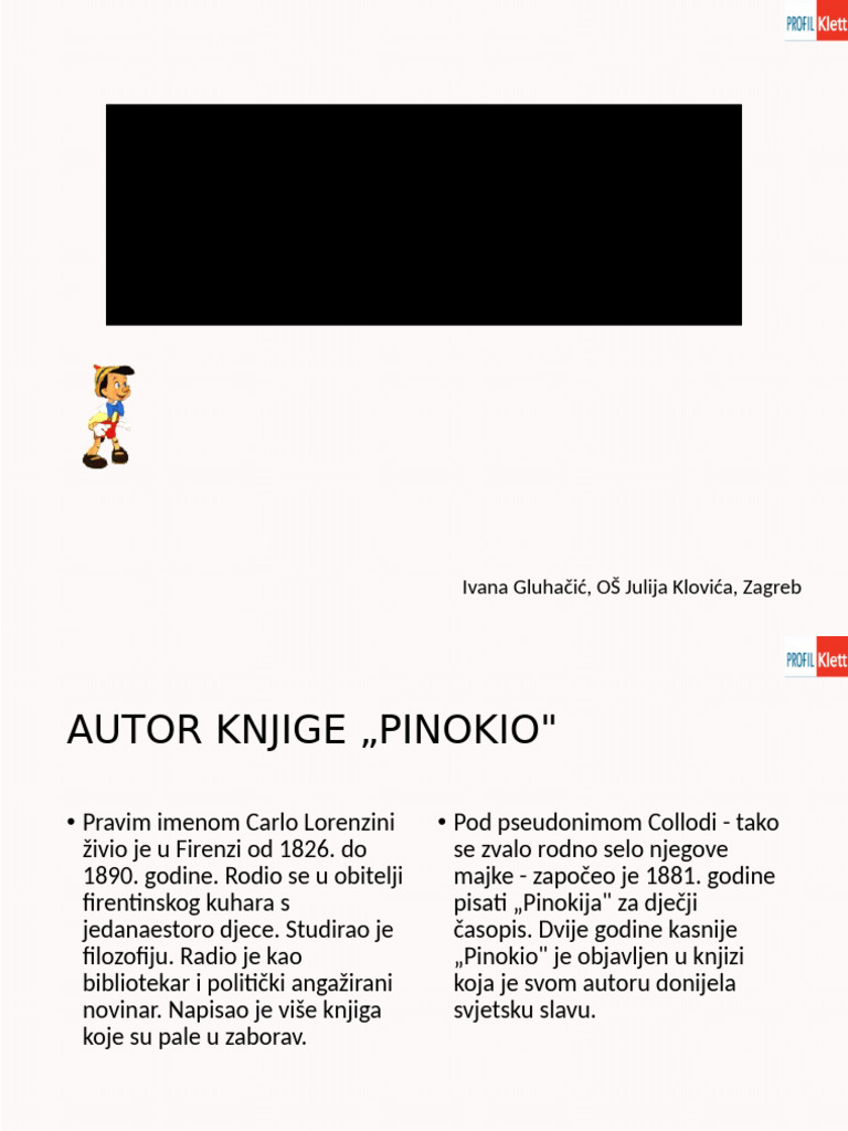 Pinokio - Lektira | PDF