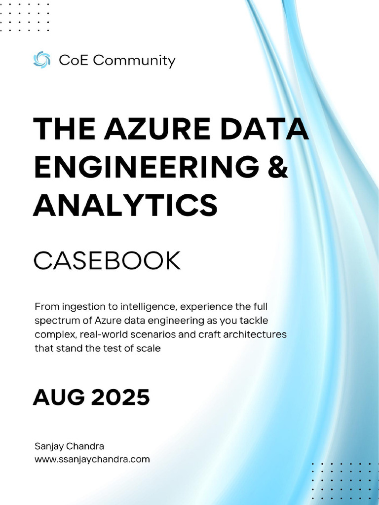 Azure Data Engineering Casebook | PDF | Microsoft Azure | Analytics