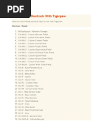 SAP Keyboard Shortcuts Guide | PDF | Keyboard Shortcut | Control Key