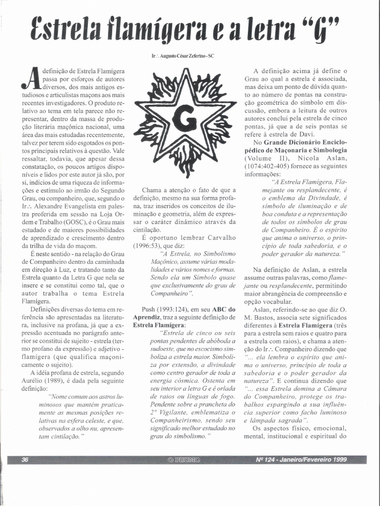 Significado da Estrela Flamígera na Maçonaria | PDF | Loja Maçônica ...