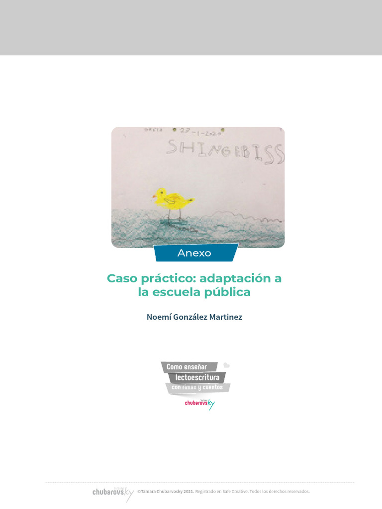 Adaptación a la Escuela Pública: Caso Práctico | PDF | Enseñando | Sílaba