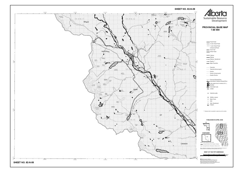 Alberta Provincial Base Map Overview | PDF | Physical Geography ...