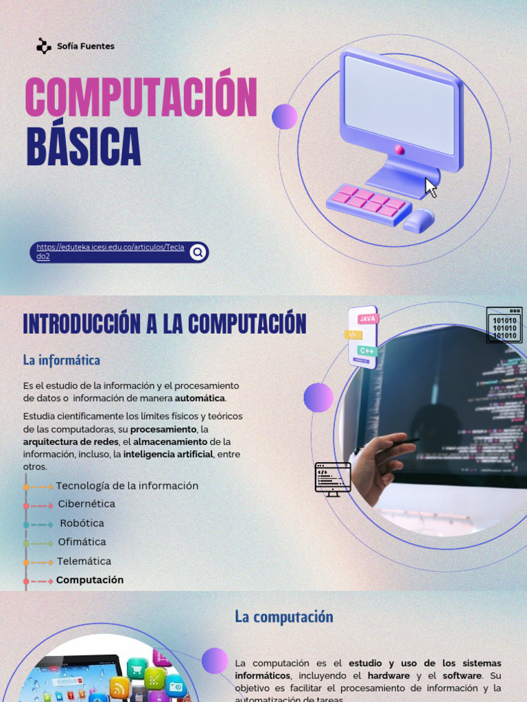 (1) Computación Básica_Presentación | PDF | Hardware de la computadora | Periférico