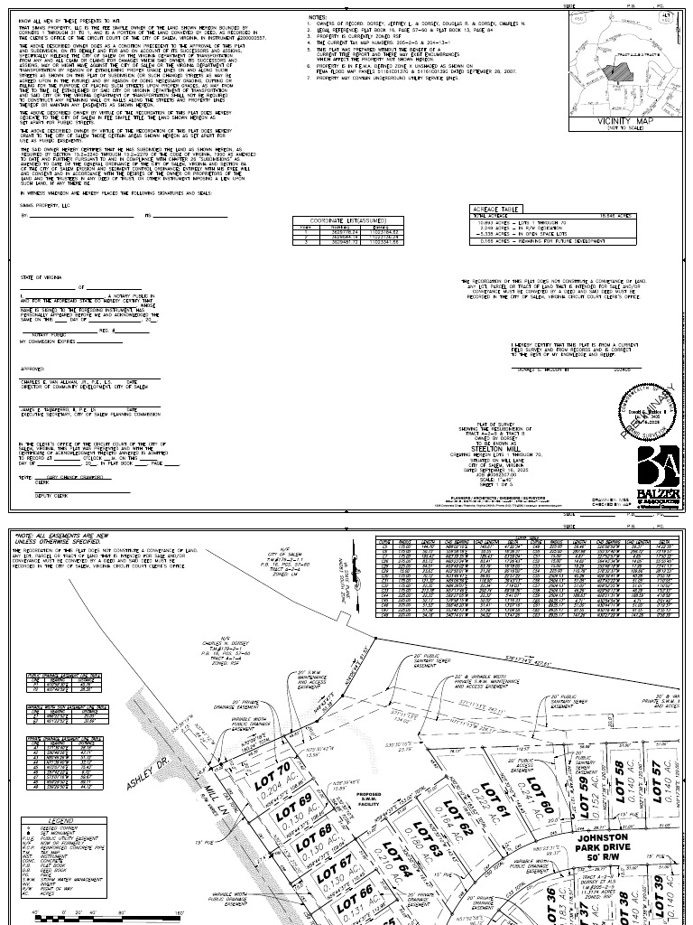 Steelton Mill Subdivision Plat 2025 | PDF | Land Use
