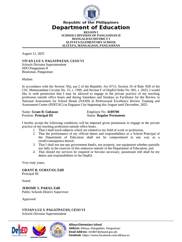 Permit To Engage in Private Practice of Profession | PDF | Government ...