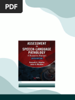 Assessment in Speech Language Pathology A Resource Manual, Seventh ...