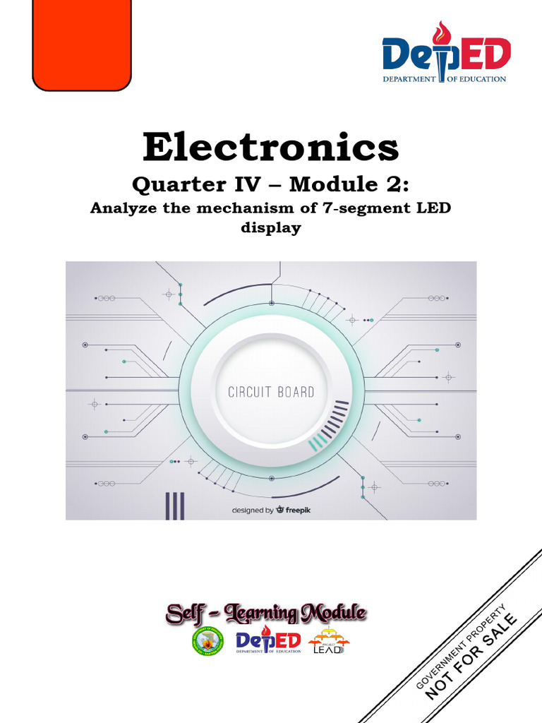 7-Segment LED Display Mechanism Analysis | PDF | Light Emitting Diode ...