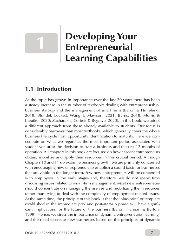 Enhancing Entrepreneurial Learning Skills | PDF | Entrepreneurship ...
