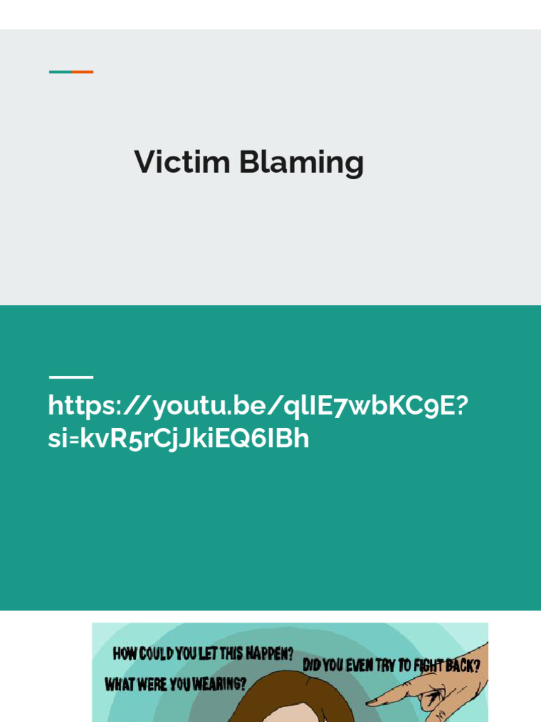 Victim Blaming | PDF