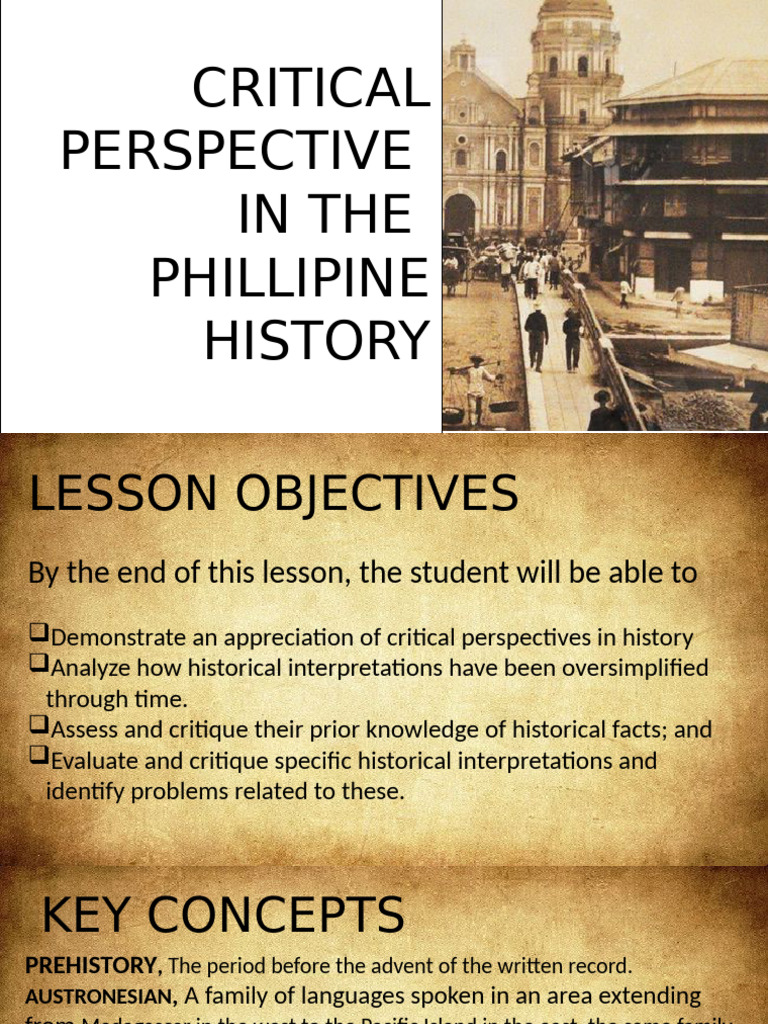 Critical Perspectives in Philippine History | PDF | Philippines | Knowledge