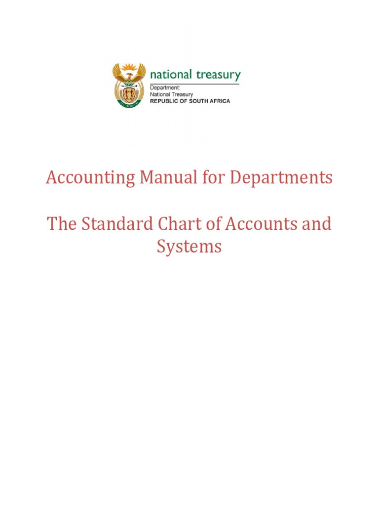 Accounting Manual: Standard Chart of Accounts | PDF | Capital ...