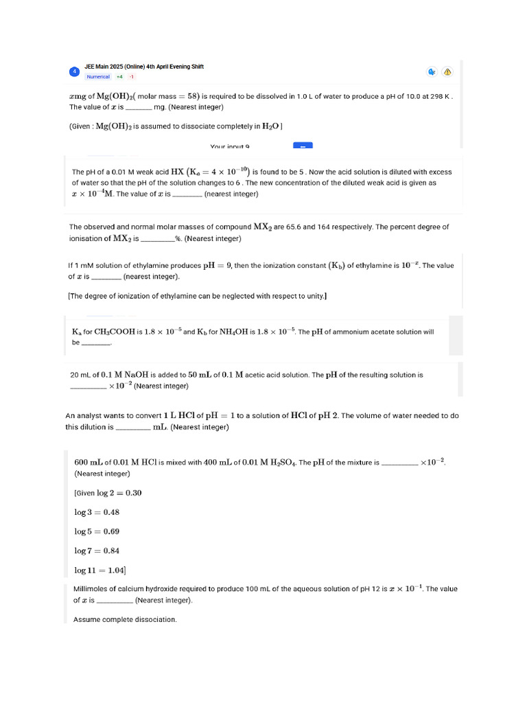 Ionic Question | PDF