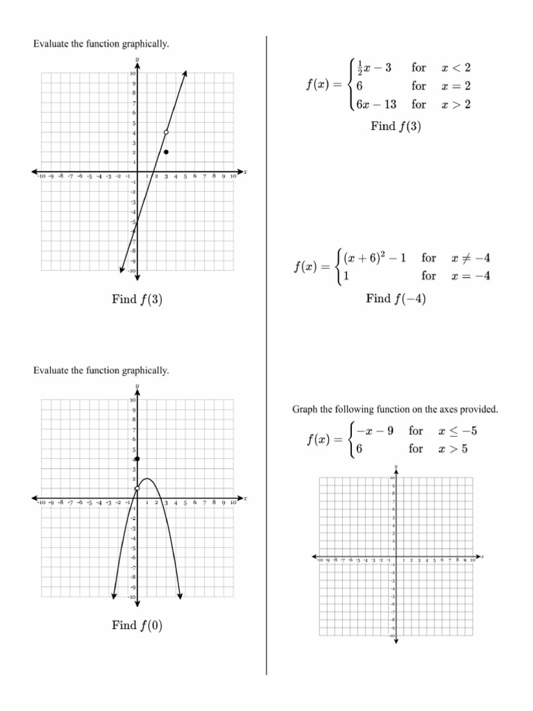 Math Analysis - Lesson 1.4 Piecewise Functions | PDF