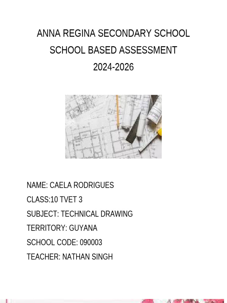 SBA Cover Page for Technical Drawing | PDF