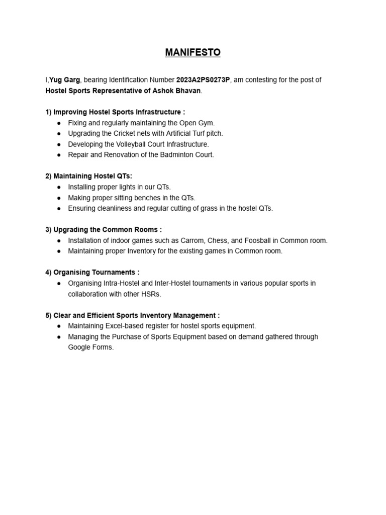 Manifesto | PDF