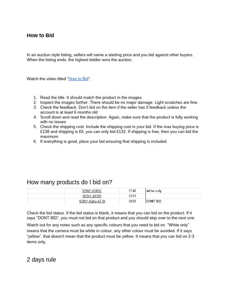 Essential Guide to Bidding in Auctions | PDF