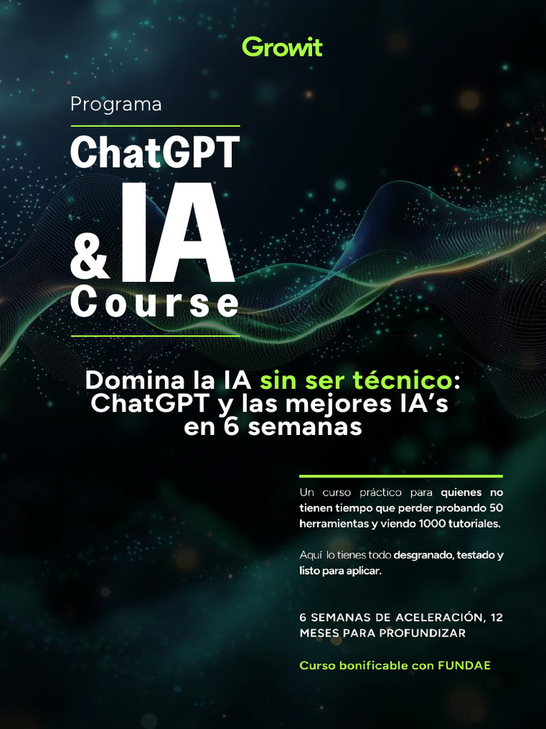 Programa ChatGPT & IA - Growit School | PDF | Inteligencia artificial | Inteligencia (IA) y ...