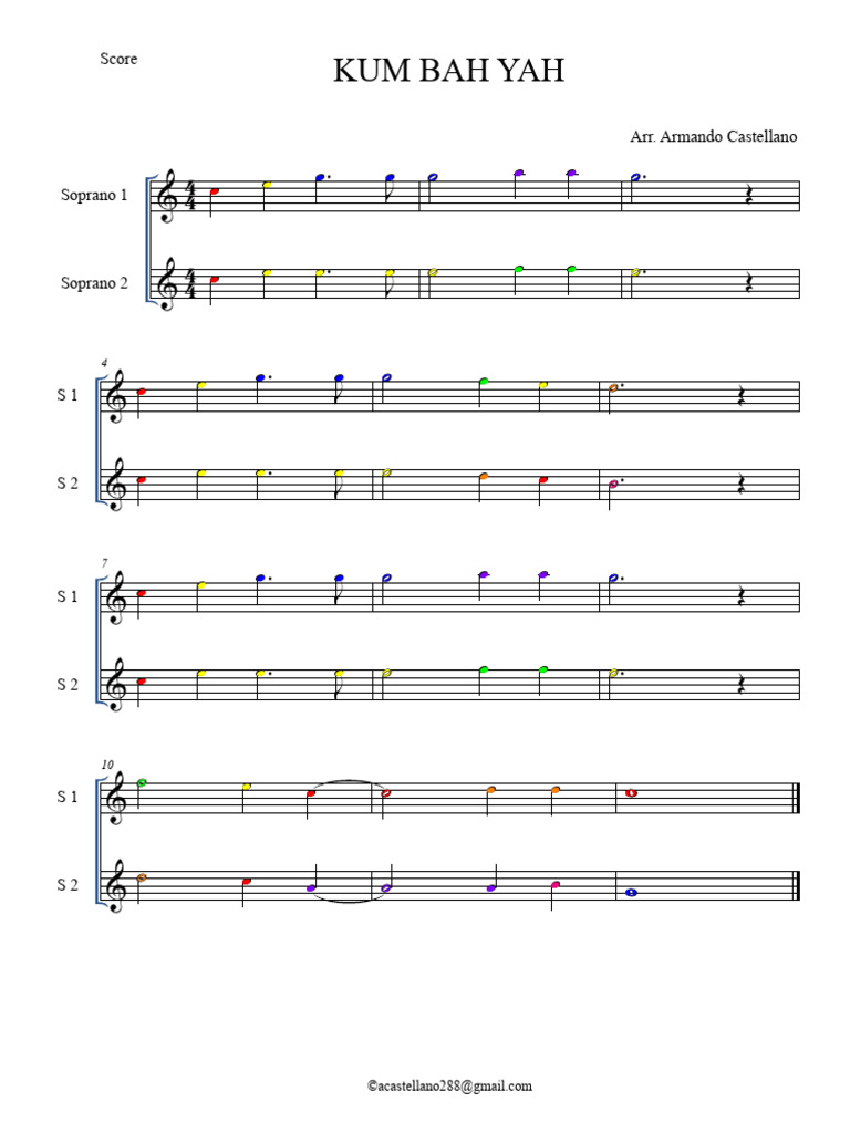 Kym Bah Yah - Soprano 1 | PDF
