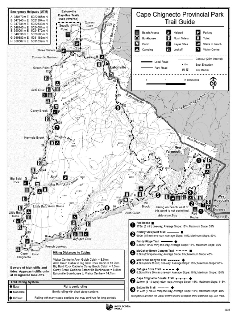 Cape Chignecto Park Trail Map Guide | PDF | Tourist Attractions | Hiking